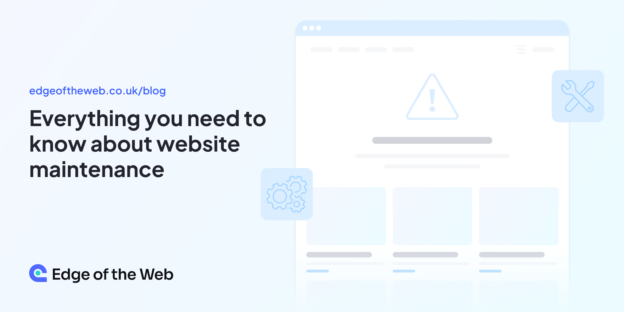 Everything you need to know about website maintenance